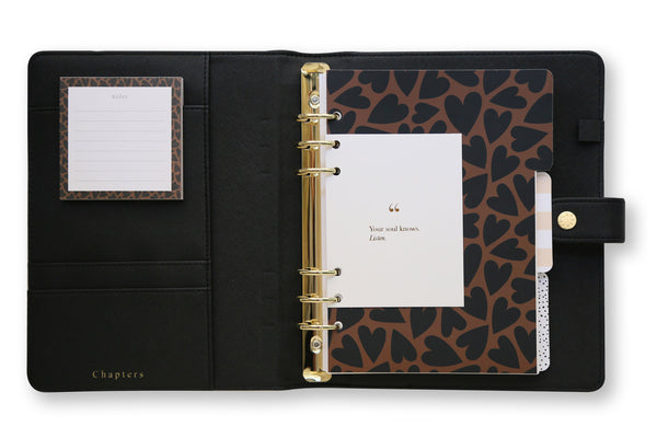 Black A5 Undated Planner | Chapters